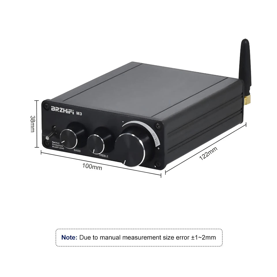 BRZHIFI M3 QCC5125 Bluetooth 5.0 Stereo 2.1 CH Amplifier 80W*2 – BrzHifi